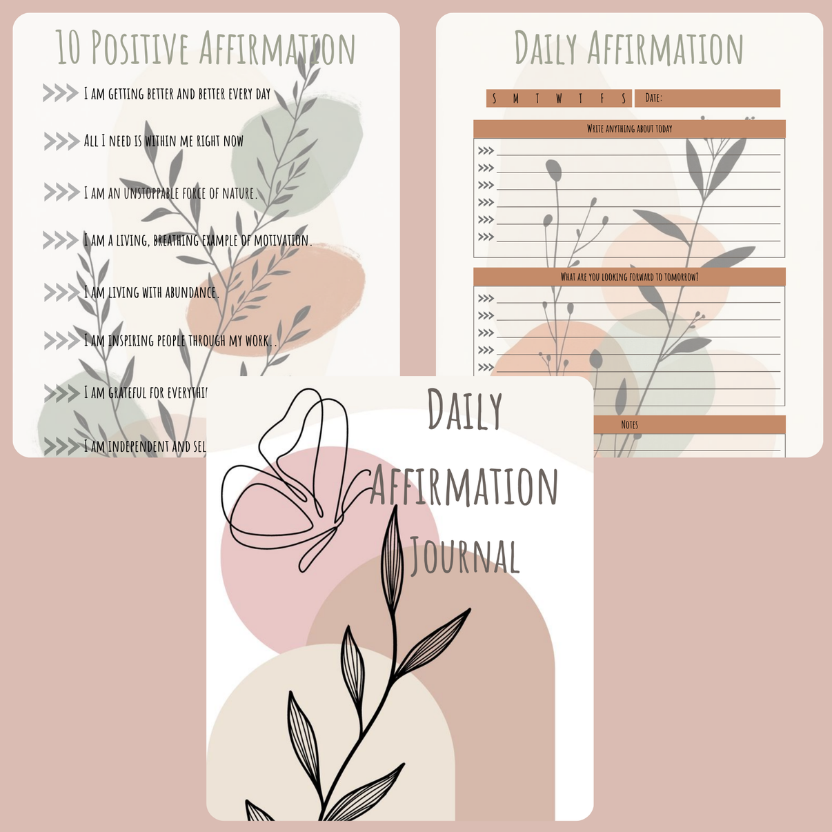 Affirm Your Power: The Daily Affirmation Journal – Crafty Bloom Co